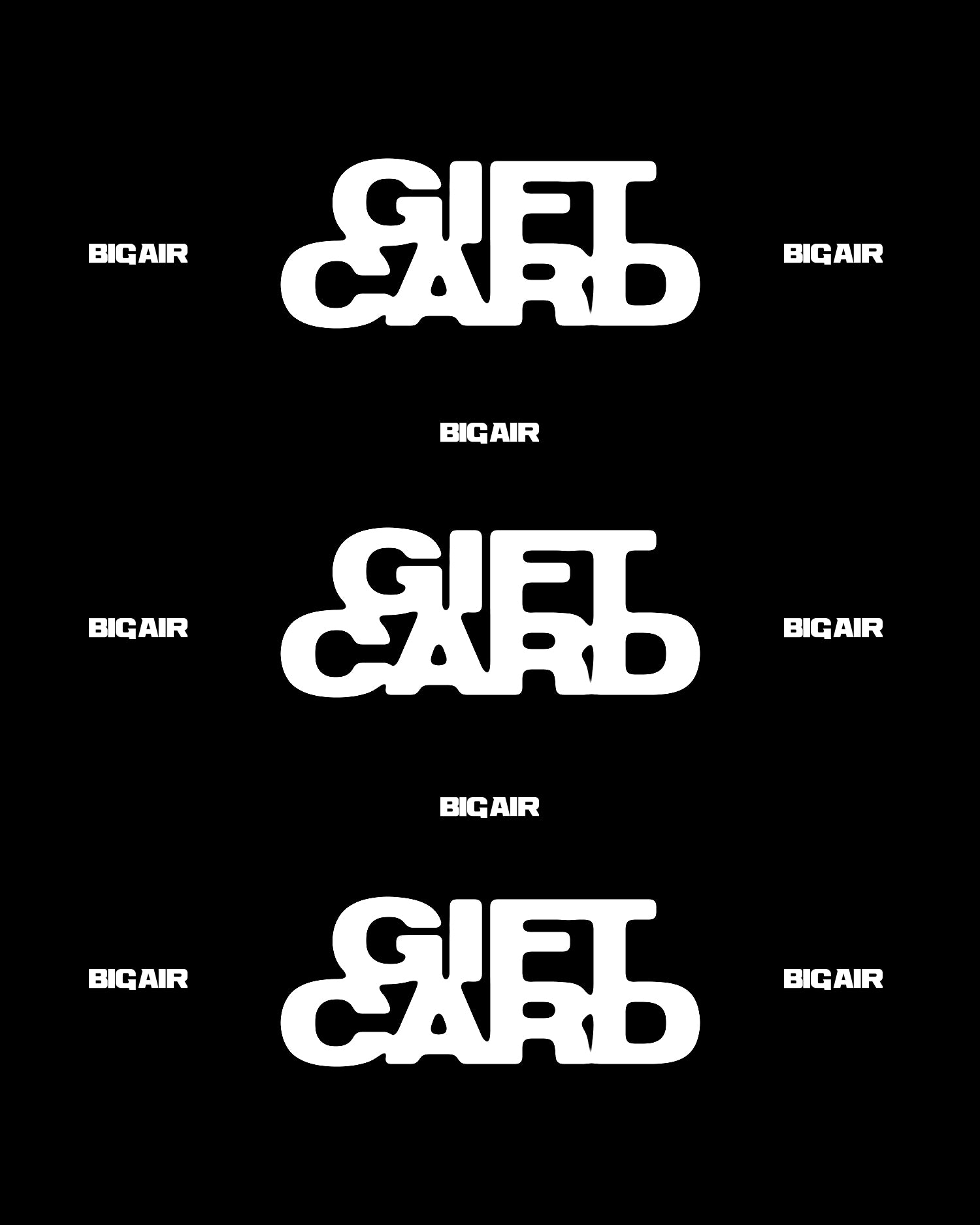 DIGITAL GIFT CARD – BIG AIR